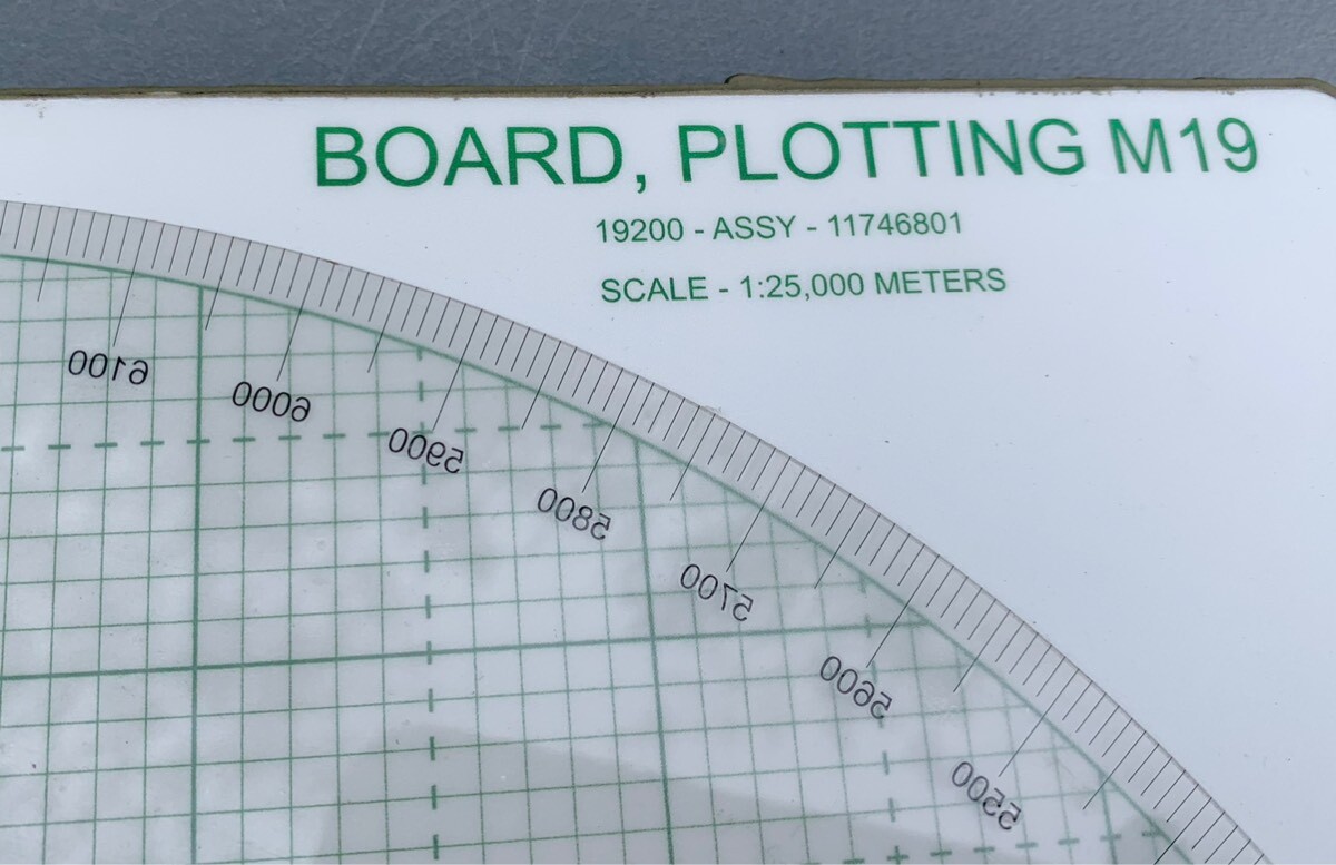 米軍放出品 US ARMY プロッティングボード M19 FOR INDIRECT FIRE ミリタリーTOOLS