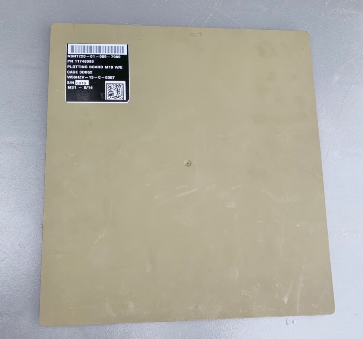 米軍放出品 US ARMY プロッティングボード M19 FOR INDIRECT FIRE ミリタリーTOOLS